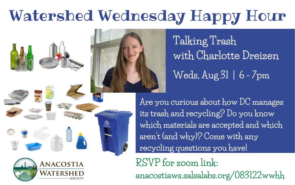 Watershed Wednesday online: Talking Trash with Charlotte Dreizen