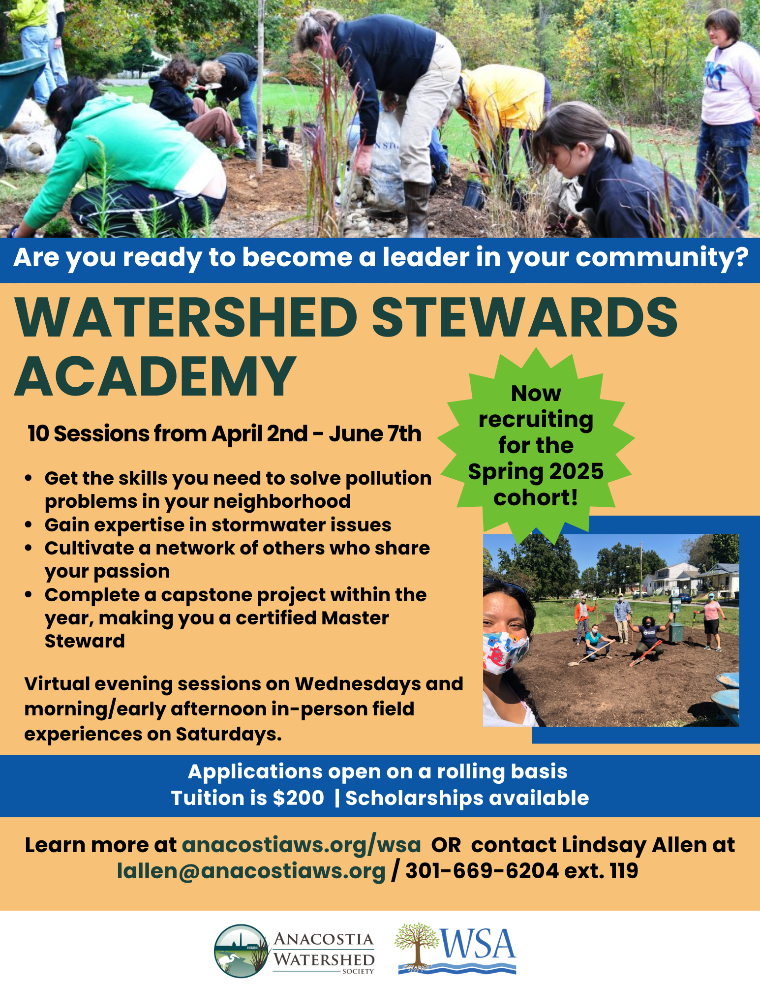 Watershed Stewards Academy Application
